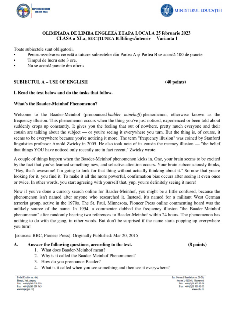 11B - Bilingv Intensiv | PDF