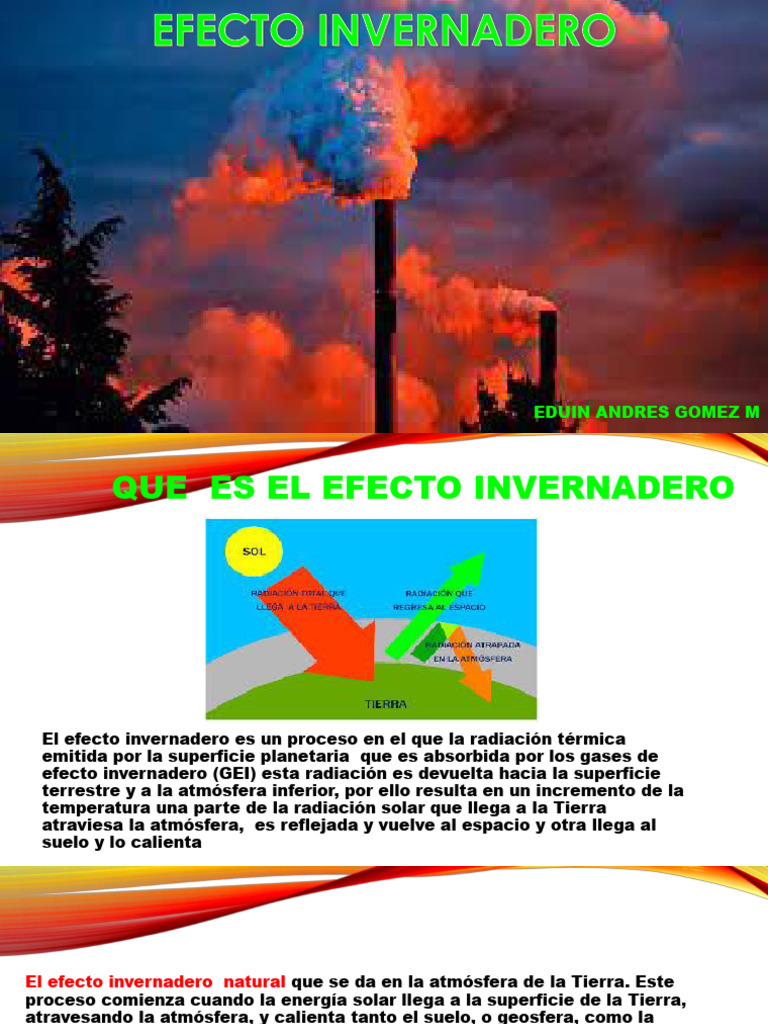 Efecto Invernadero: Causas y Consecuencias | PDF