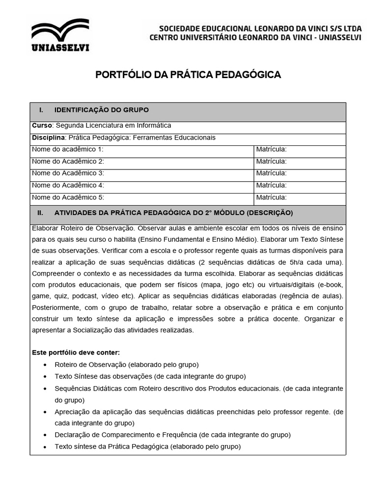 4 Modelo de Portfólio | PDF
