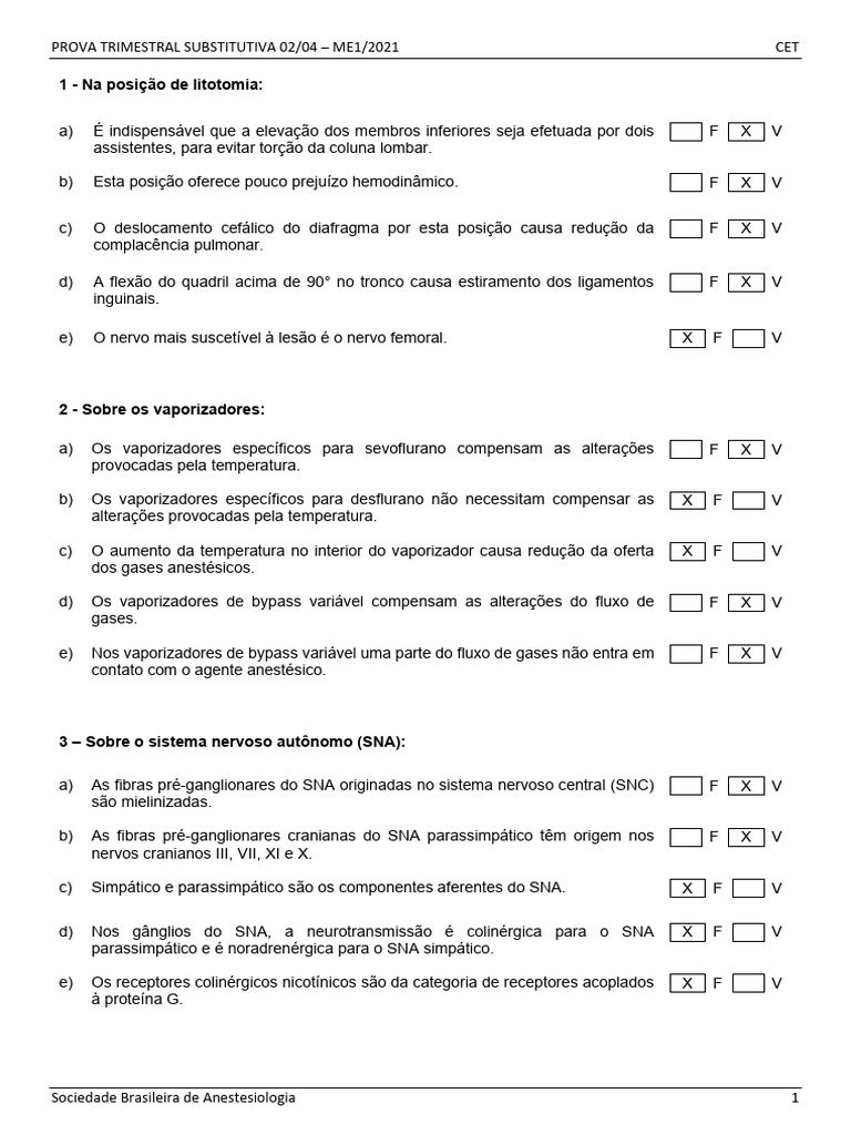 Gabarito ME1 2o Trim Subst 2021 | PDF