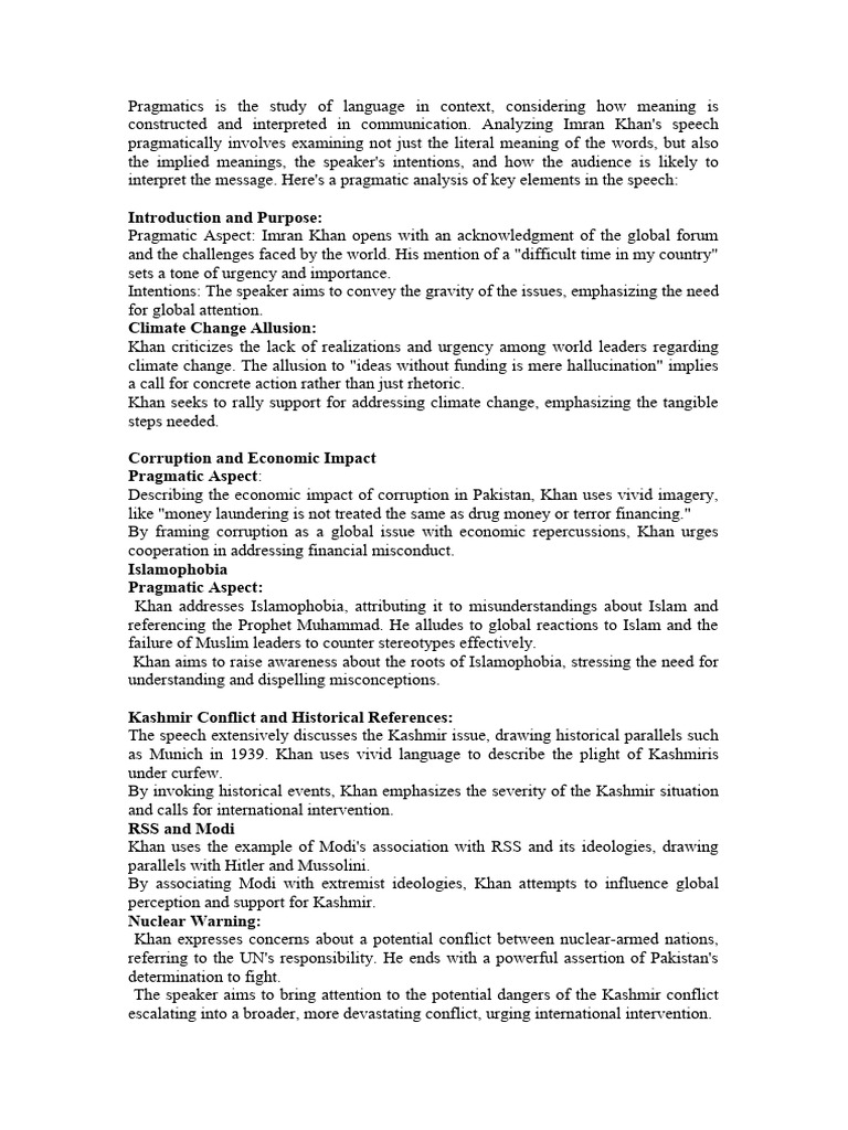 Pragmatics Is The Study of Language in Context | PDF