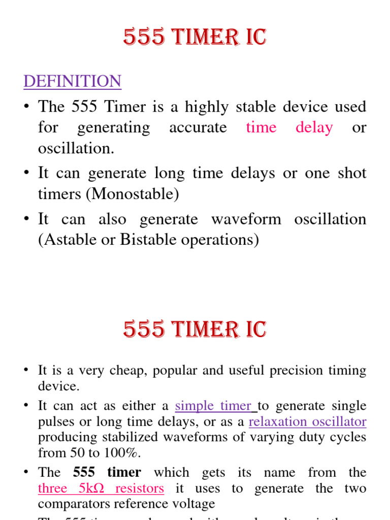 555 Timer IC Guide for Engineers | PDF
