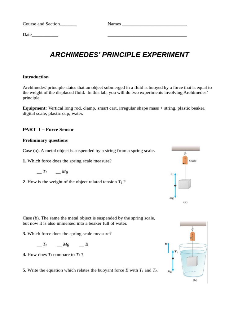 Archimedes LAB | PDF