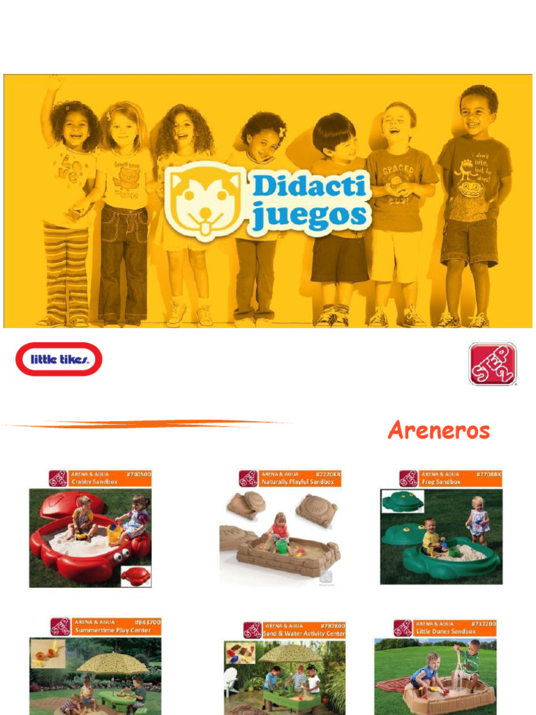 Catalogo Didacti Juegos Step2 y Little Tikes | PDF