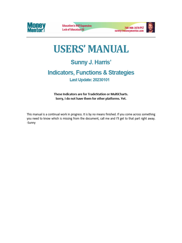 Indicator Manual | PDF