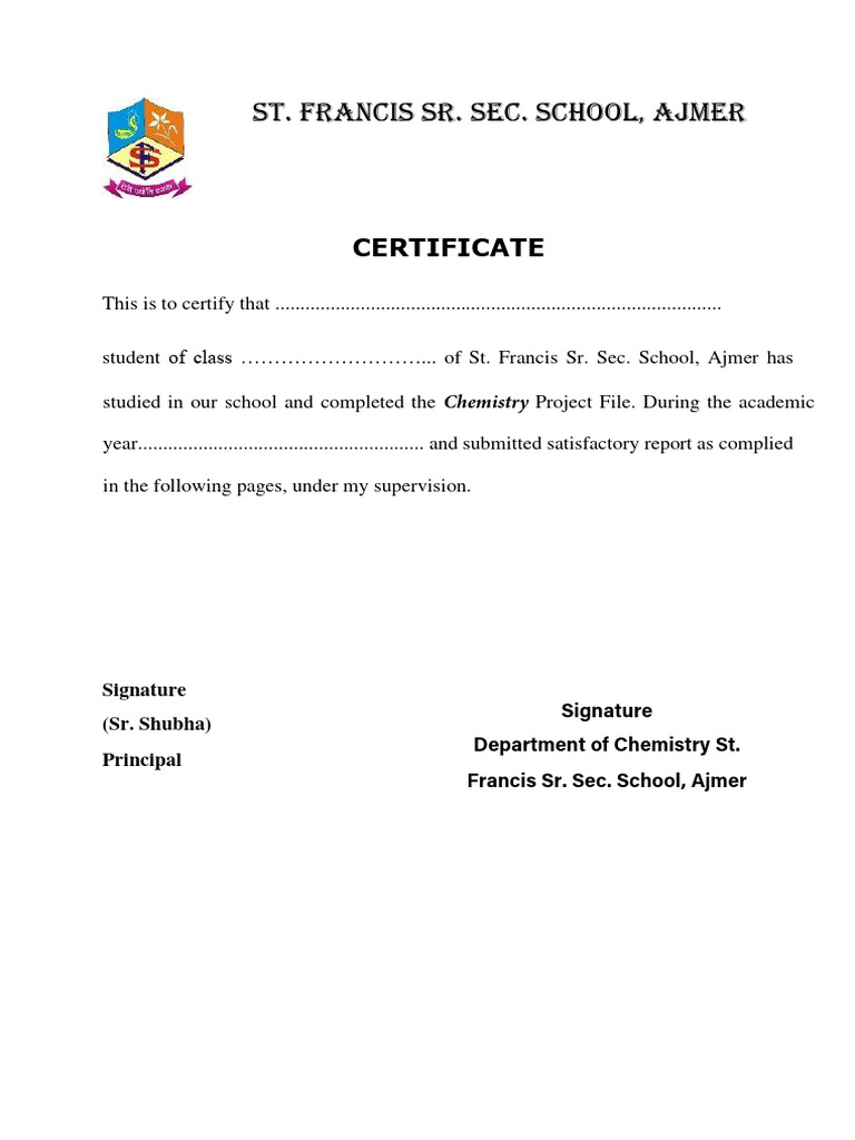 Project Certificate | PDF
