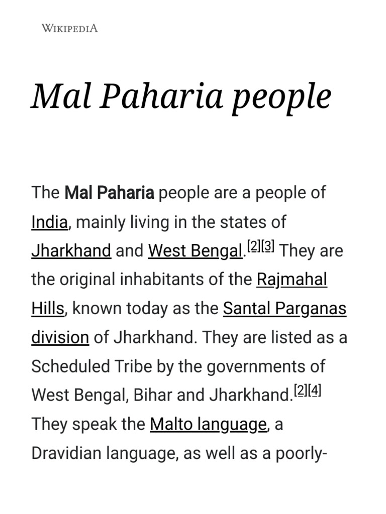 Mal Paharia People | PDF