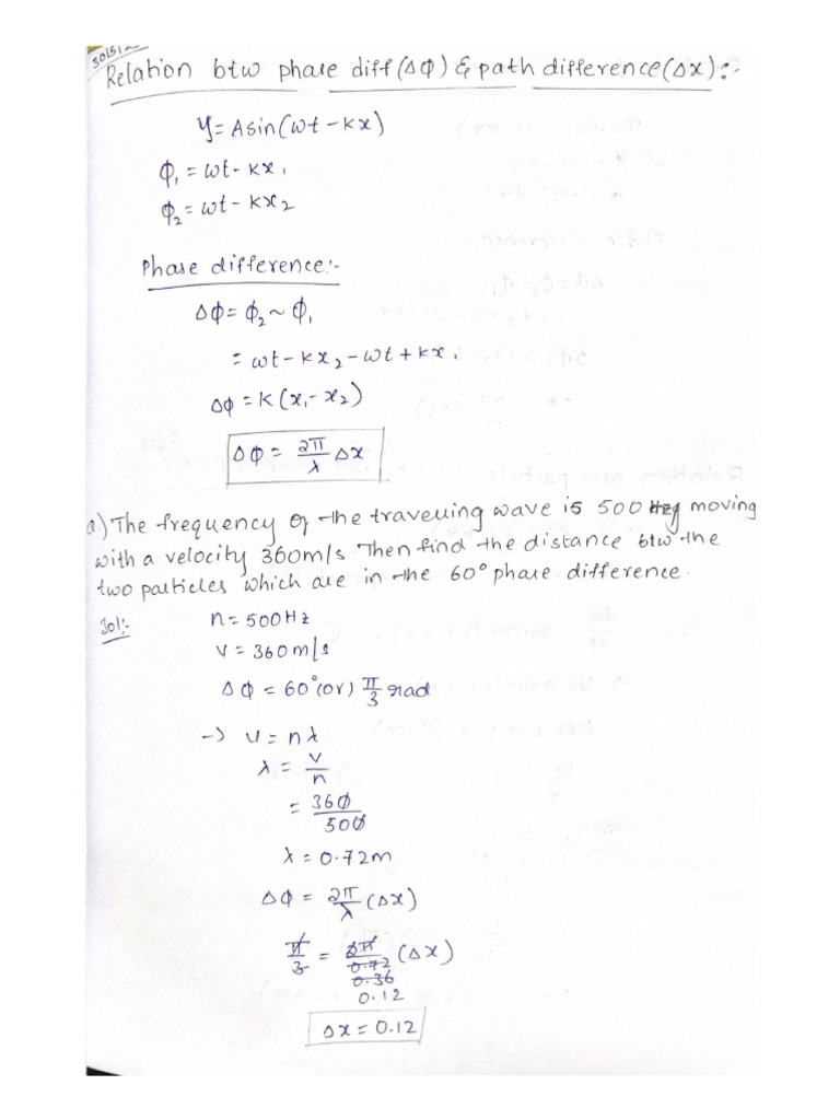 Phase Difference | PDF