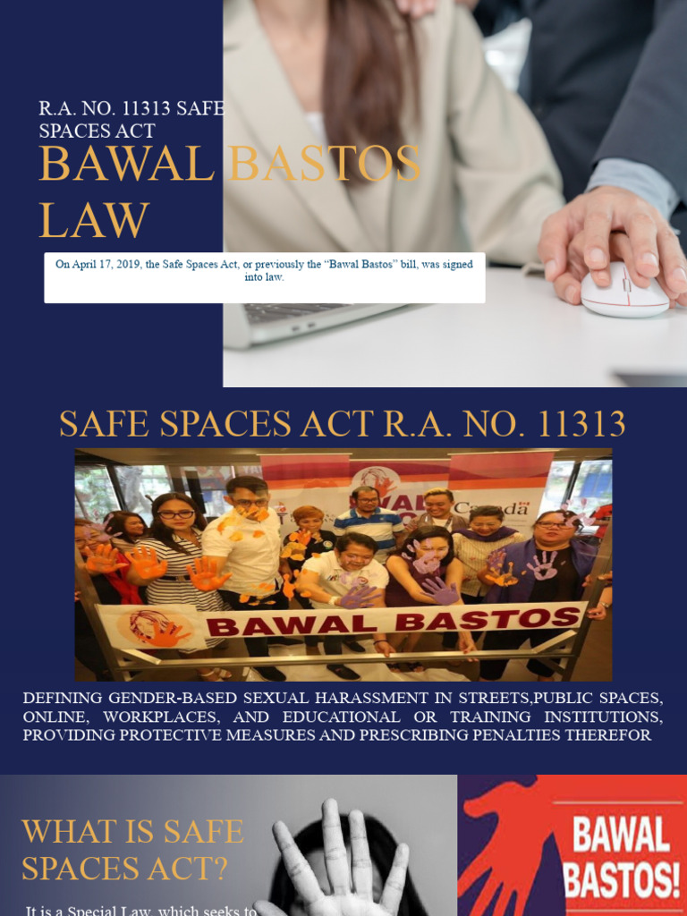 R.A. No. 11313 Safe Spaces Act Bawal Bastos Law | PDF
