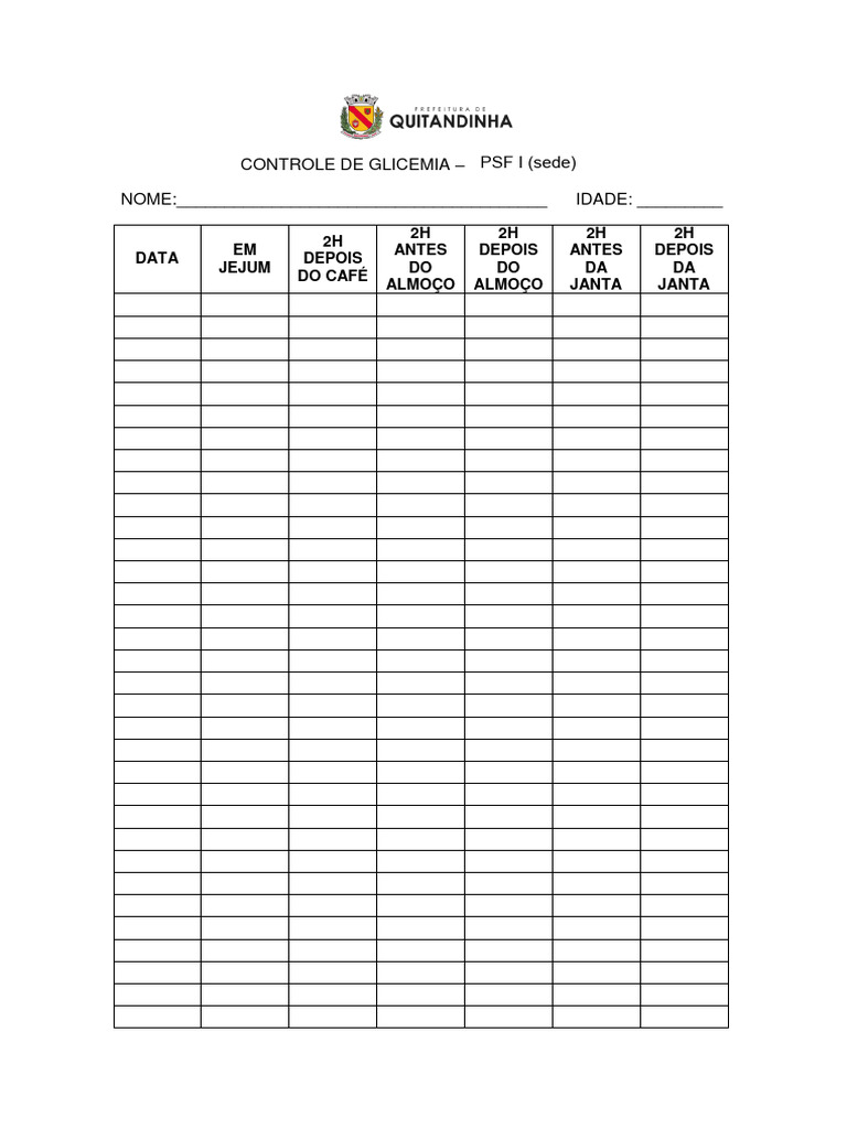 CONTROLE DE GLICEMIA (1) | PDF