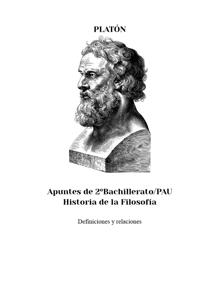 Apuntes de Platón - 2º Bachillerato - PAU | PDF