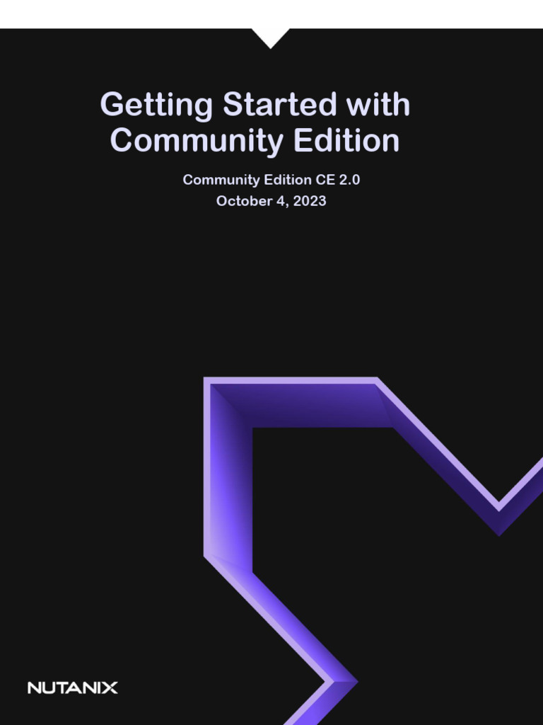 Nutanix Community Edition Getting Started v2 - 0 | Download Free PDF ... Nutanix Community Edition Getting Started v2 - 0 | Download Free PDF ...