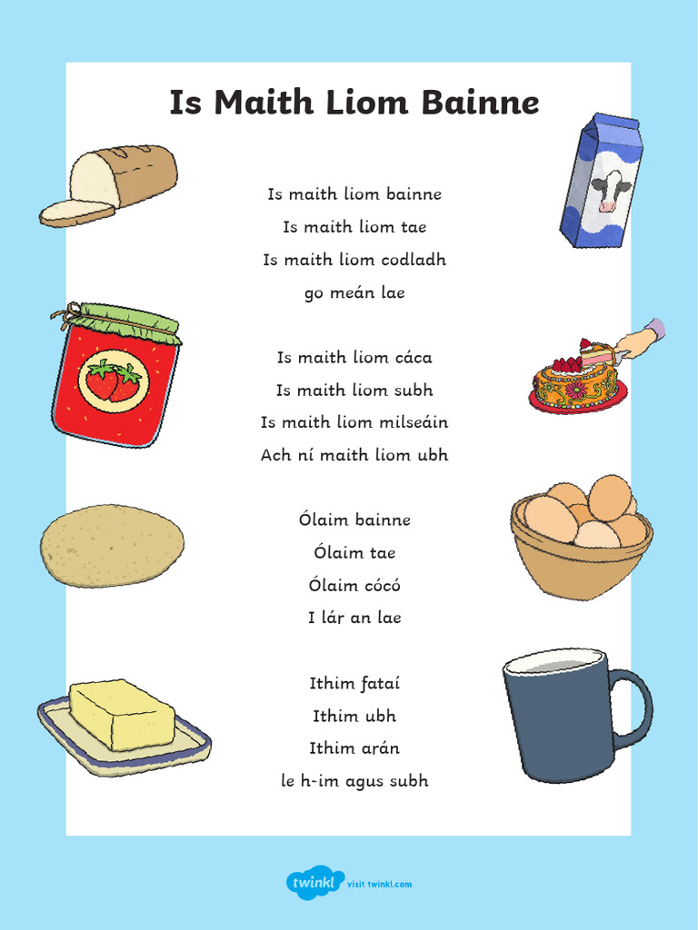 Roi GL 236 Roi Poem Daacuten Is Maith Liom Bainne - Ver - 1 | PDF