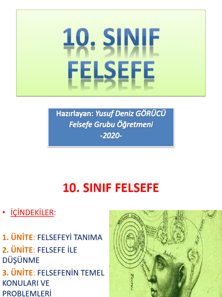 10.sinif Felsefe 1 2 3.unite Konu Anlatimlari | PDF