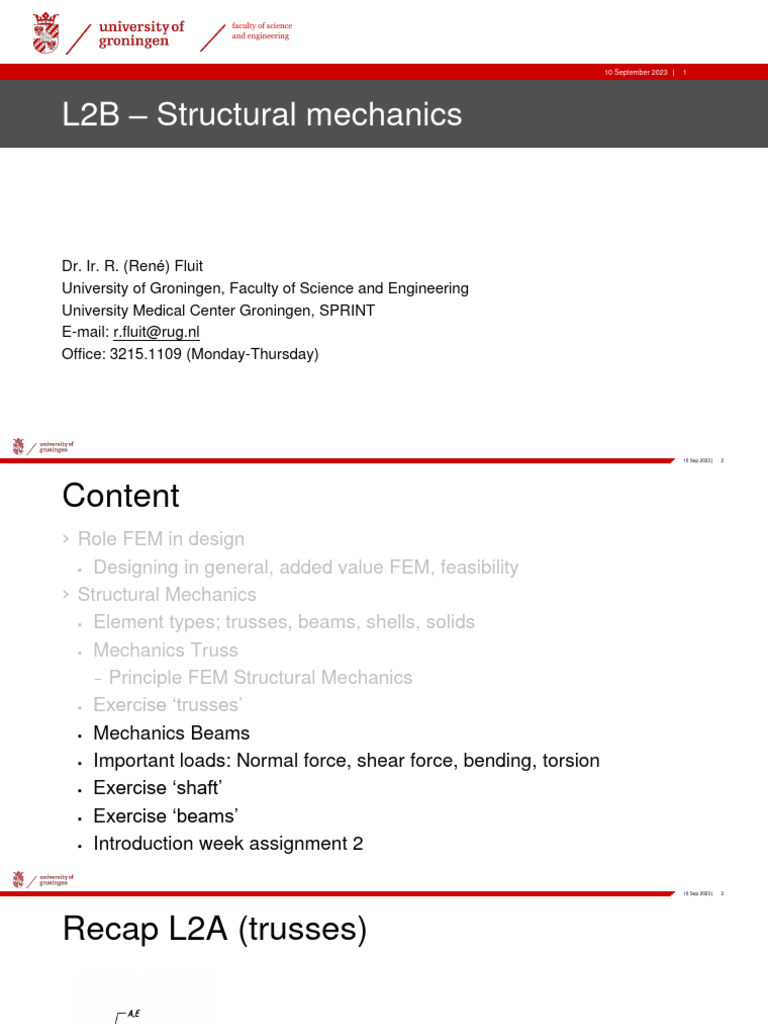 L2B Slides Structural Mechanics | PDF