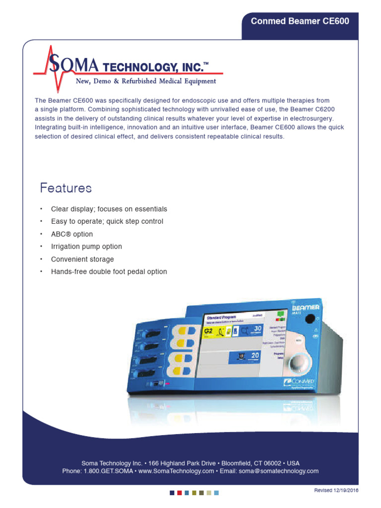 Conmed Beamer CE600 | PDF