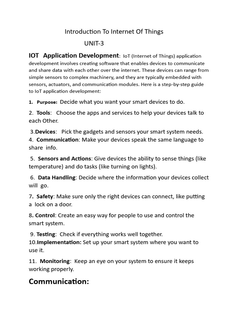 IOT-UNIT-3 Material | Download Free PDF | Internet Of Things | Bluetooth