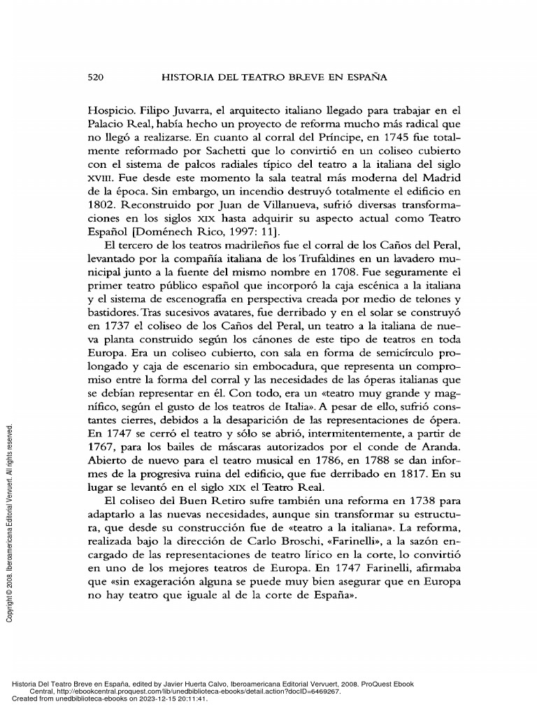 Historia Del Teatro Breve en España - (Segunda Parte Siglo XVIII) | PDF ...
