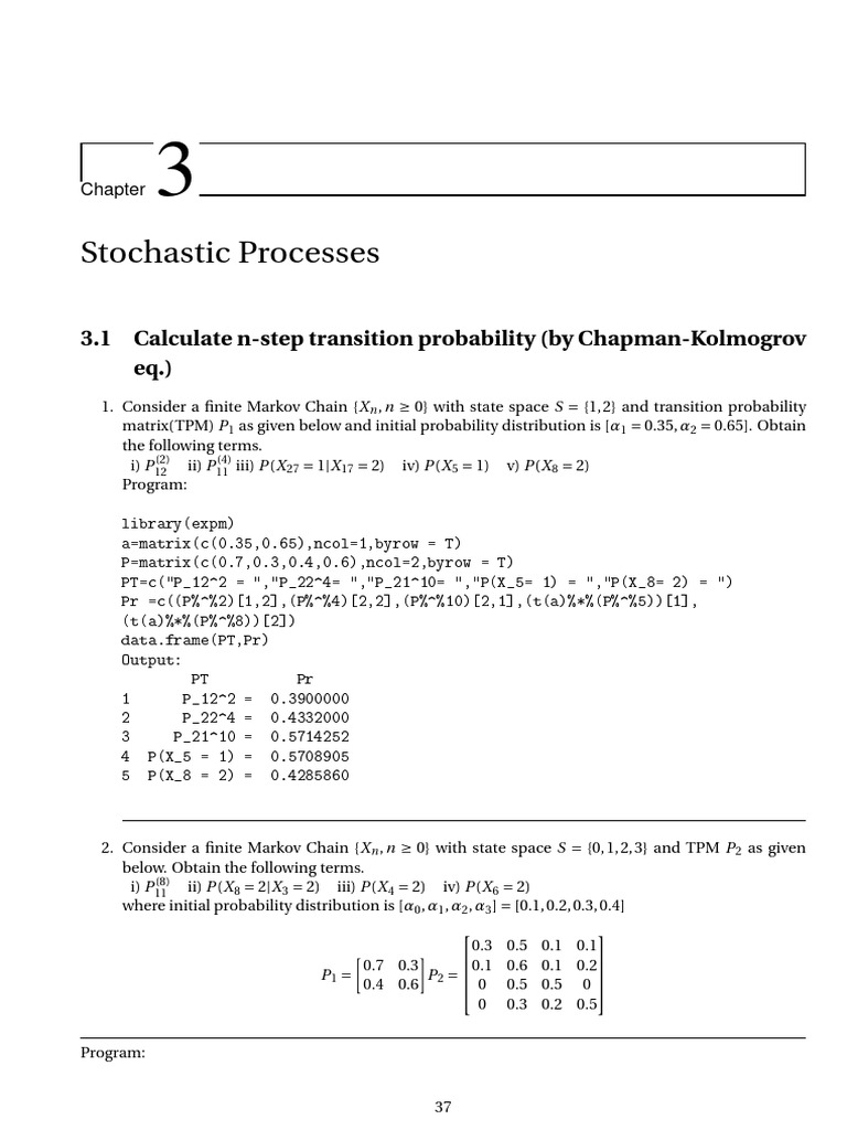 SP Practical Solution | Download Free PDF | Markov Chain | Statistics
