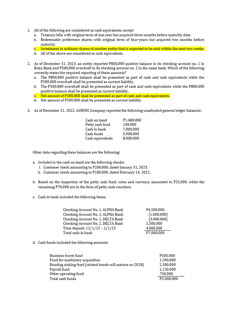 PQ 1 | PDF | Finance & Money Management