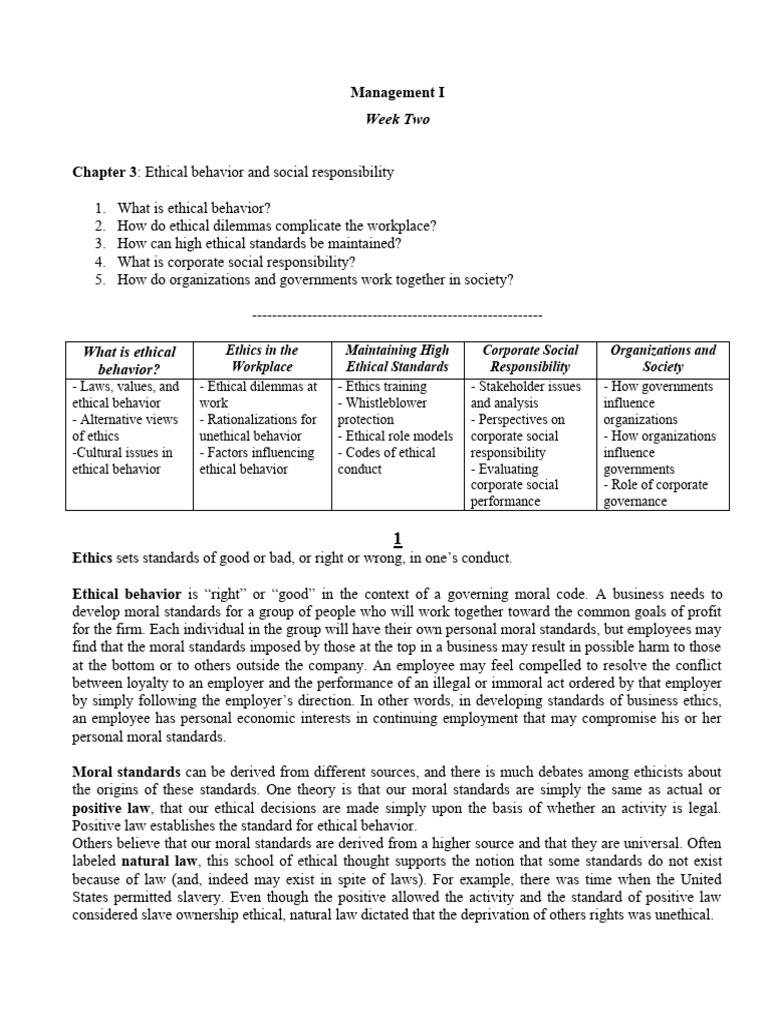 BUS100 Week 2 Ch. 3 Lecture | PDF