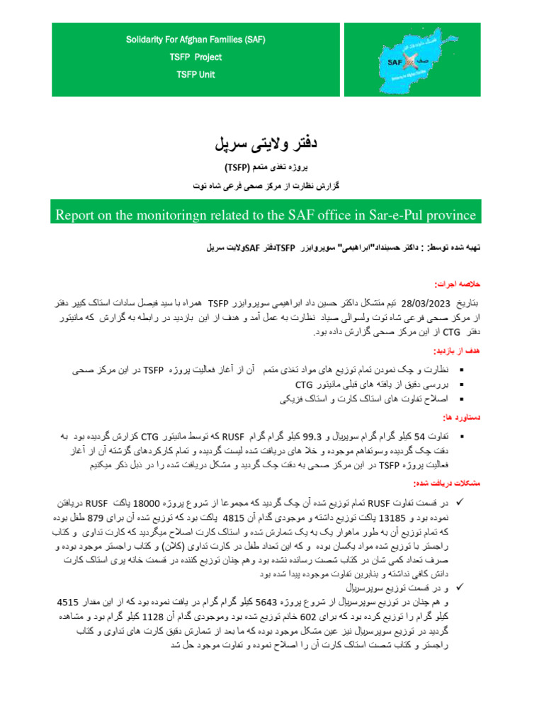 Shatoot Report | PDF