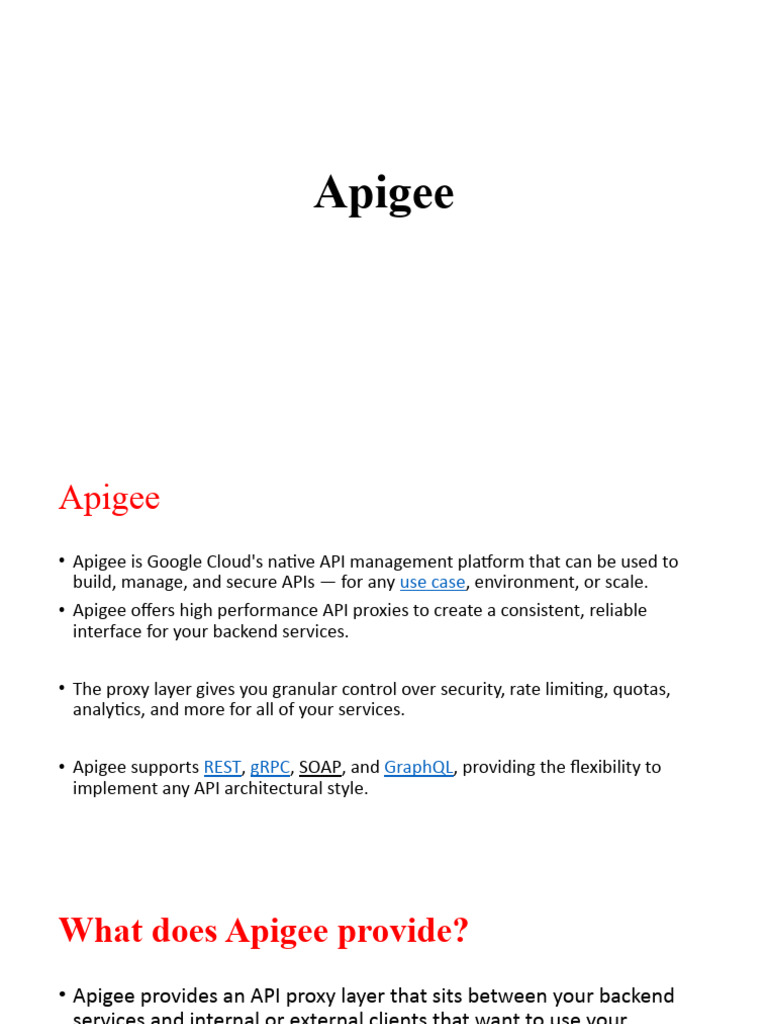 Apigee | PDF | Technology & Engineering