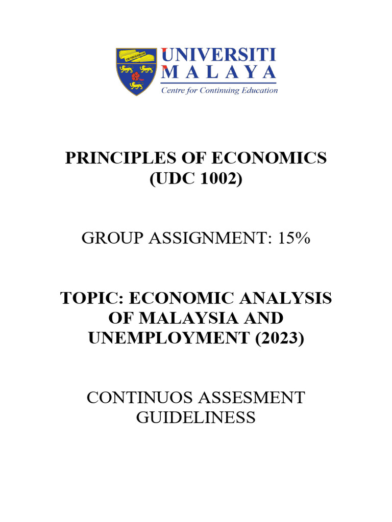 Principles of Economics - Group Assignment | PDF