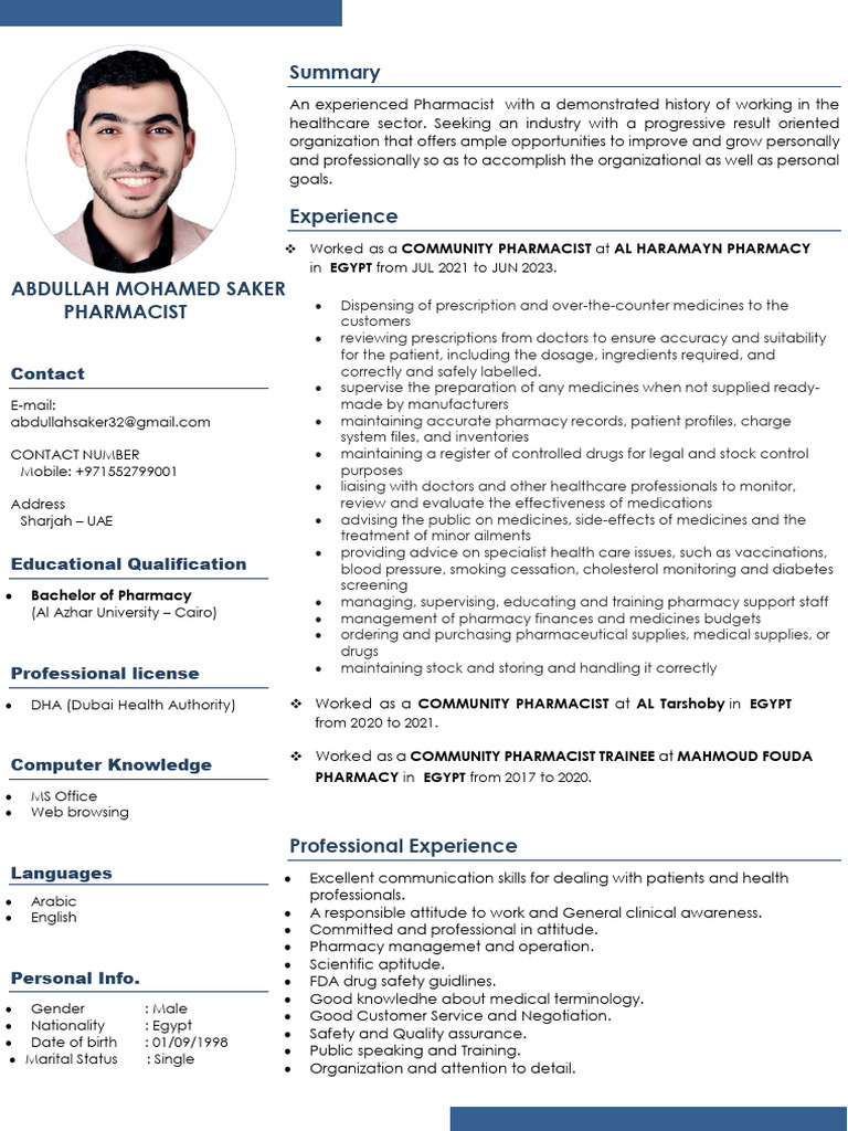 Abdullah - CV-1 | PDF