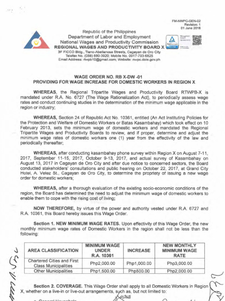 Reg 10 - DW - Wo 1 | PDF