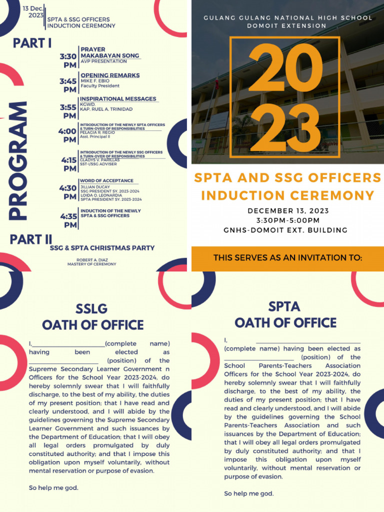 oathtaking-invitation | PDF