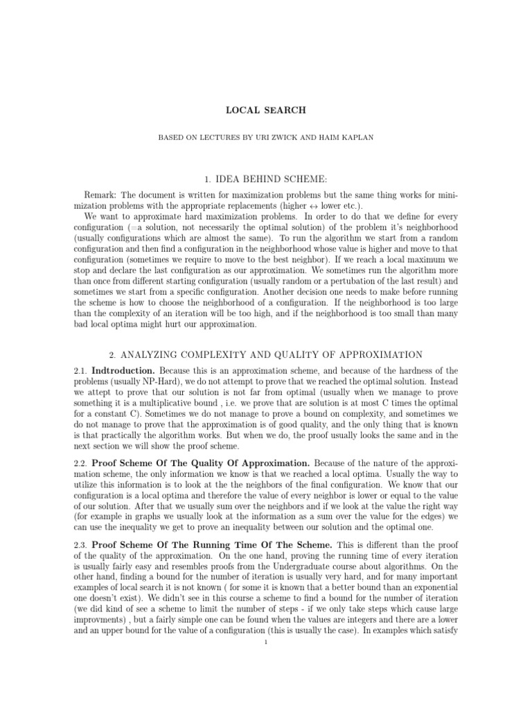 Lecture 2 Pdf Mathematical Optimization Algorithms And Data Structures