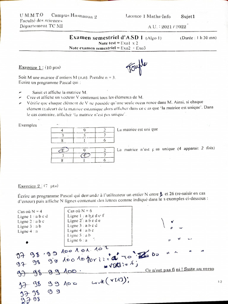Examen ASD1 2022 | PDF