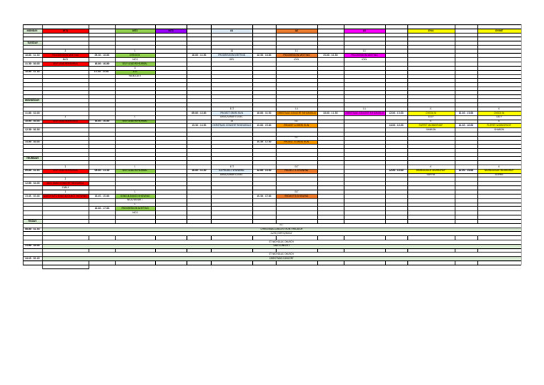 Autumn Timetable 2023 - Week 12 | PDF