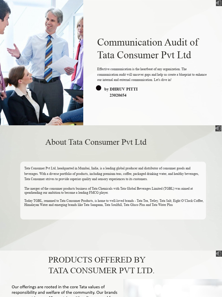 Communication Audit of Tata Consumer Pvt Ltd | PDF