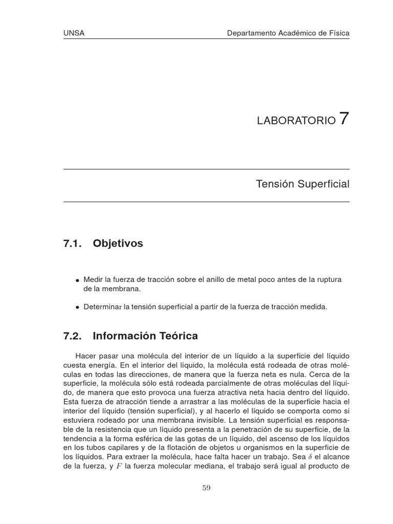 p7 Tension Superficial | PDF