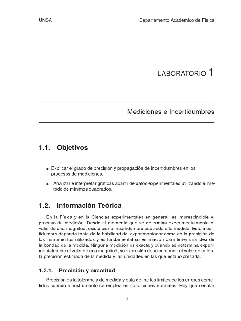 p1 - Mediciones e Incertidumbre | PDF