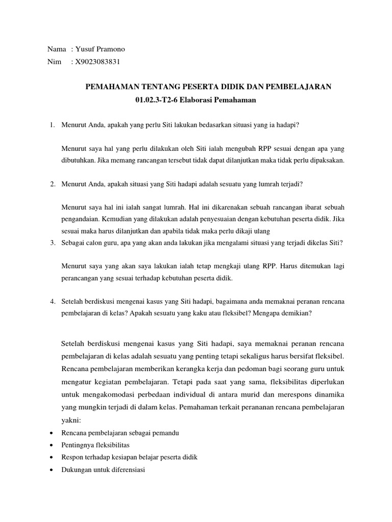 T2-6 Elaborasi Pemahaman PPDP | PDF