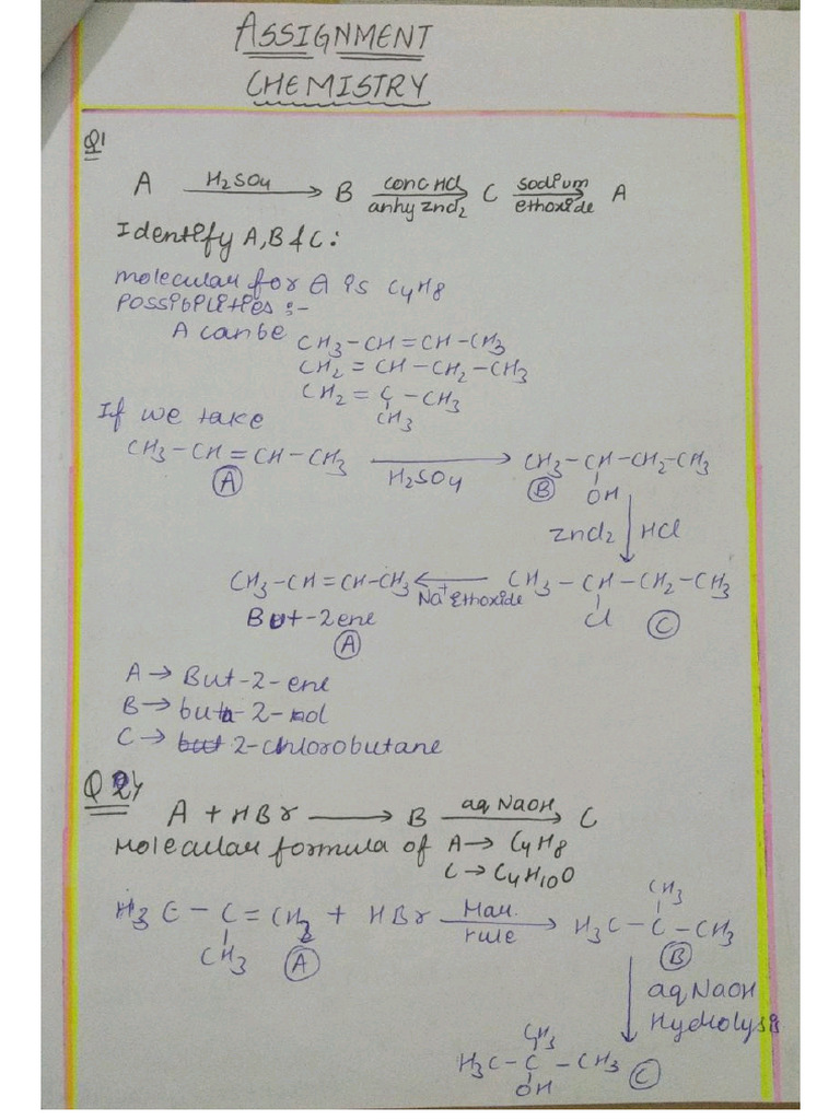 Chemistry Assignment | PDF