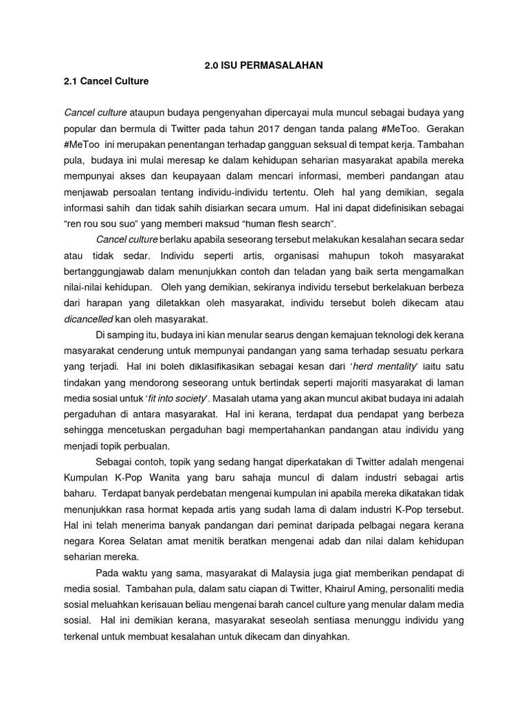 Isu Permasalahan Ctu 554 | PDF