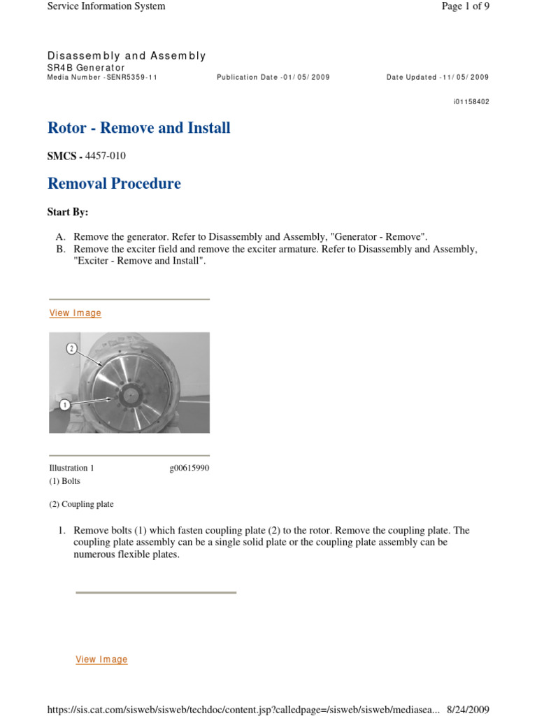 Rotor Remove Procedure | PDF
