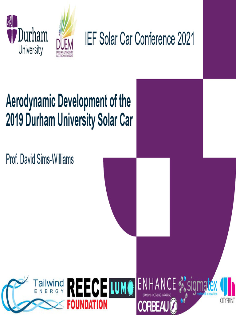 Aerodynamic_Development_of_the_2019_Durham_University_Solar_Car | PDF