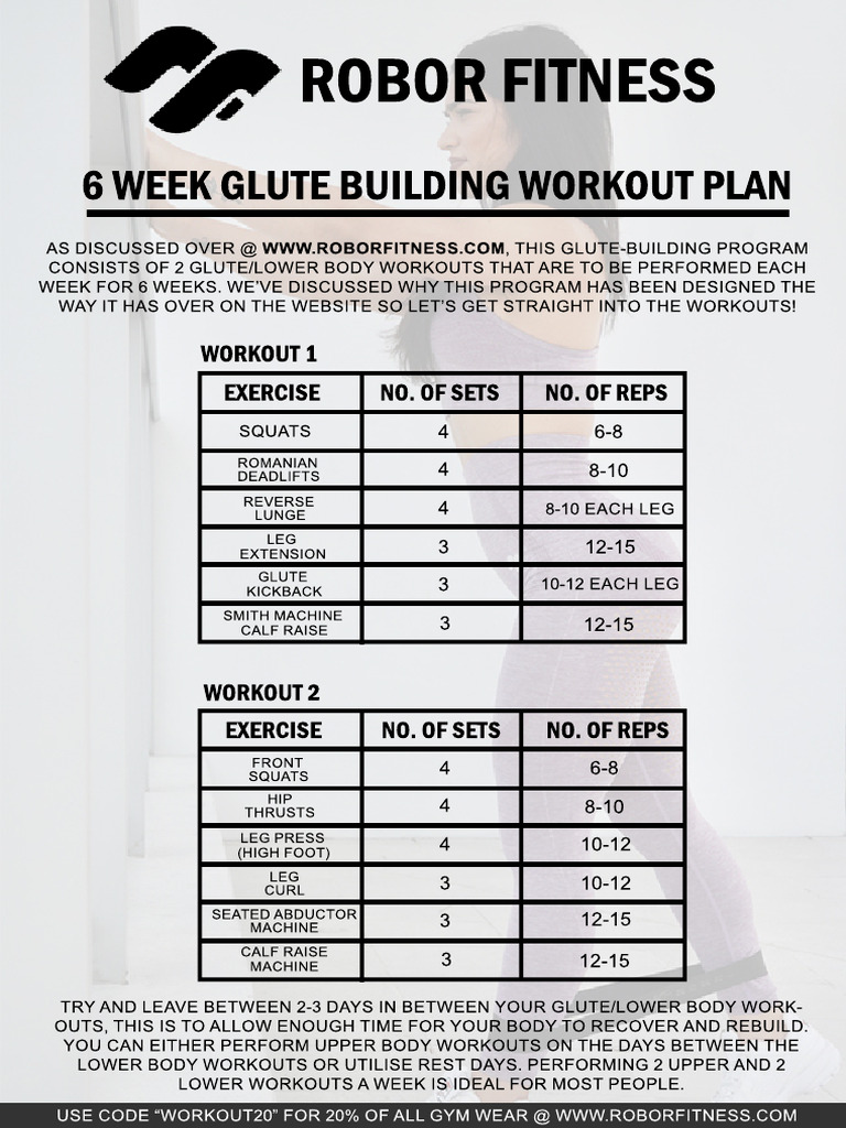 Glute Building Workout Plan PDF | PDF