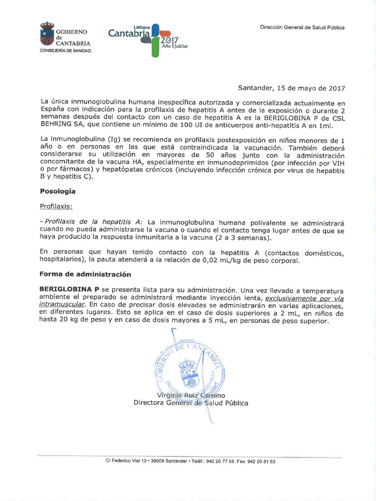 Instrucción BeriglobinaP | PDF