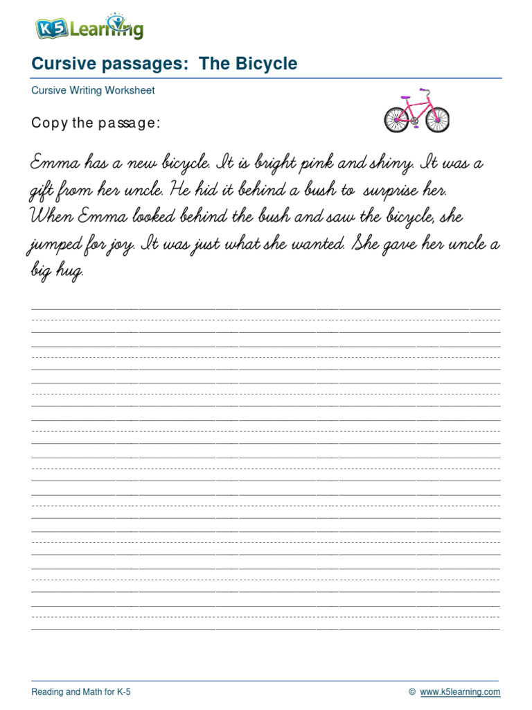 Cursive Passages 1 | PDF