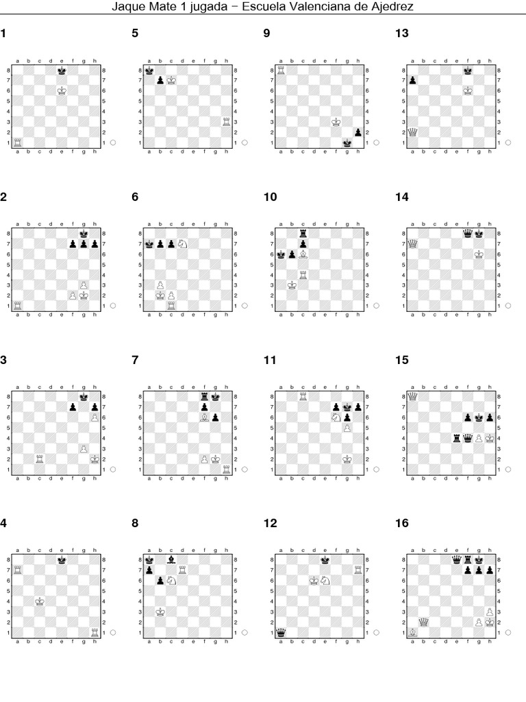 Jaque Mate en 1 Jugada | PDF
