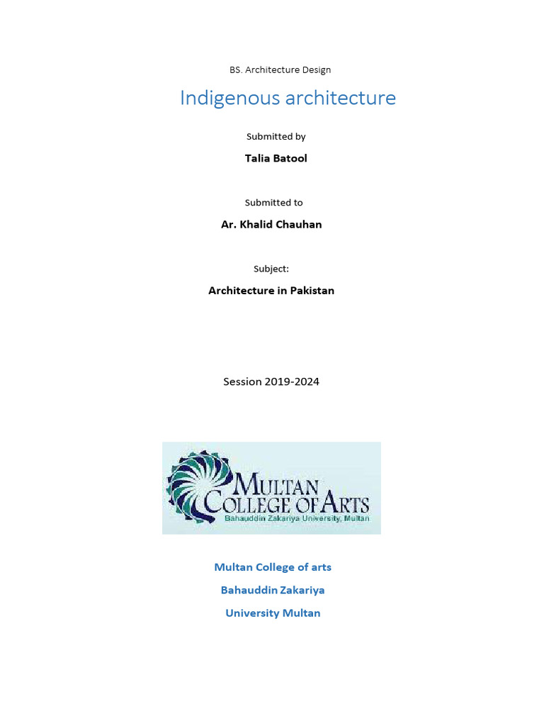 indigenous architecture | PDF | Architectural Design | Architecture