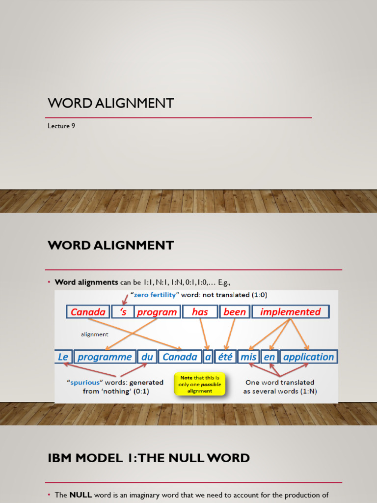 Word Alignment For Machine Translation Pdf