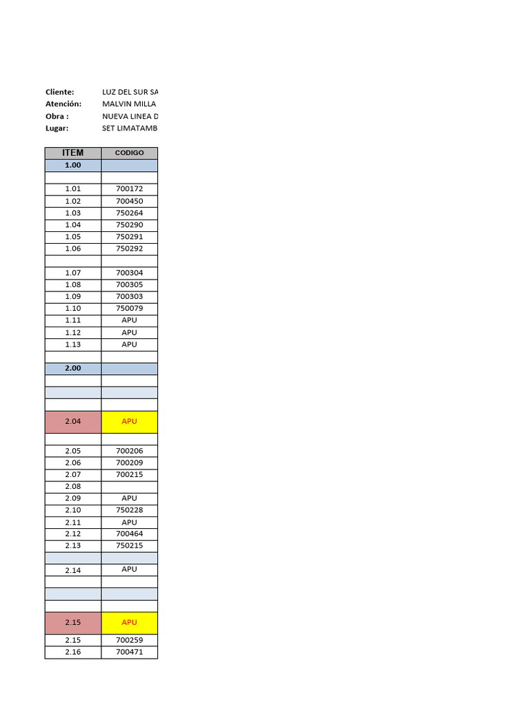 Propuesta Económica para Línea 60kV | PDF
