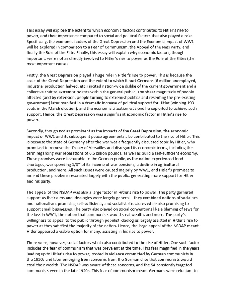 15 Mark Example IB HL History | PDF